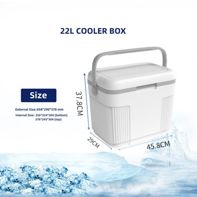 22L Ice Cooler Box Plastic OEM Ice Chest Cooler Box