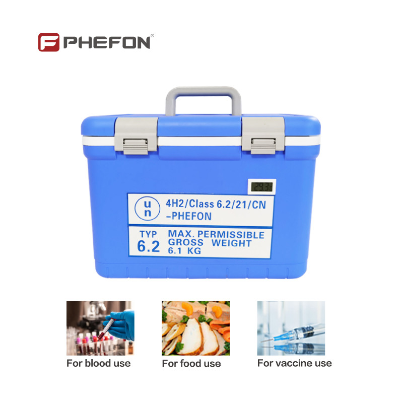 Phefon UN3373 Cold Chain Storage Insulation Cooler Box 12L Medical ...