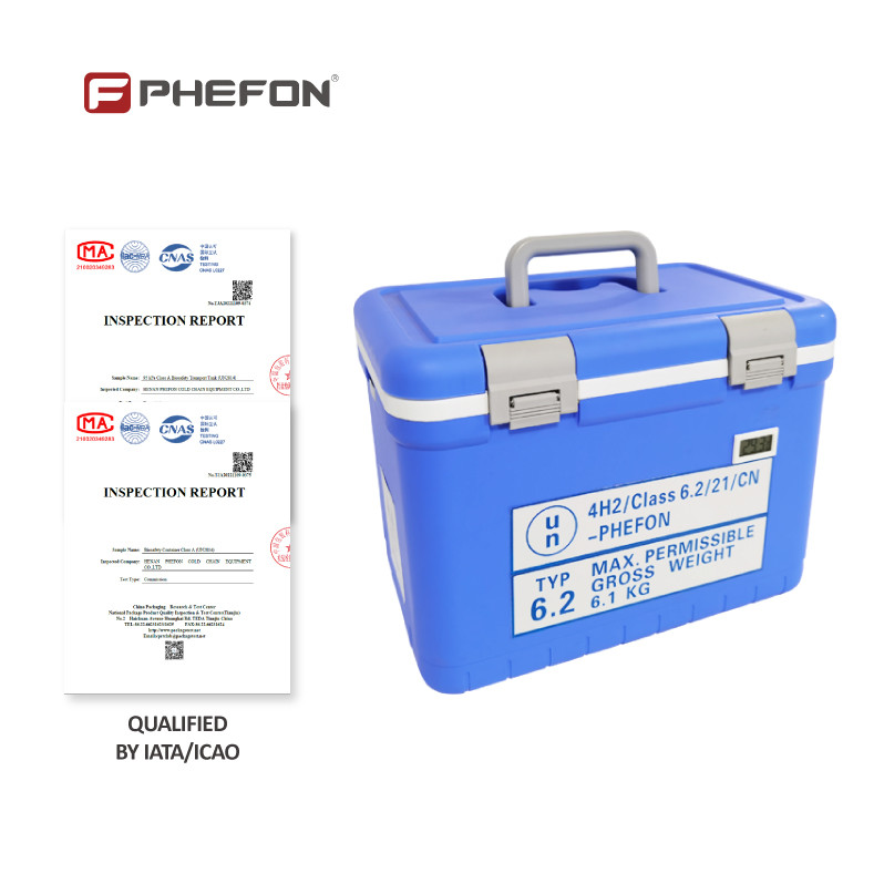 UN2814 Frozen Specimen Transport Containers Cool Cube Vaccine Transport