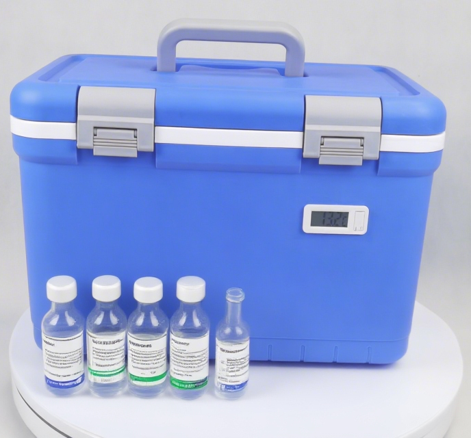 12L Blue Cold Chain Box - 48h Temperature Retention